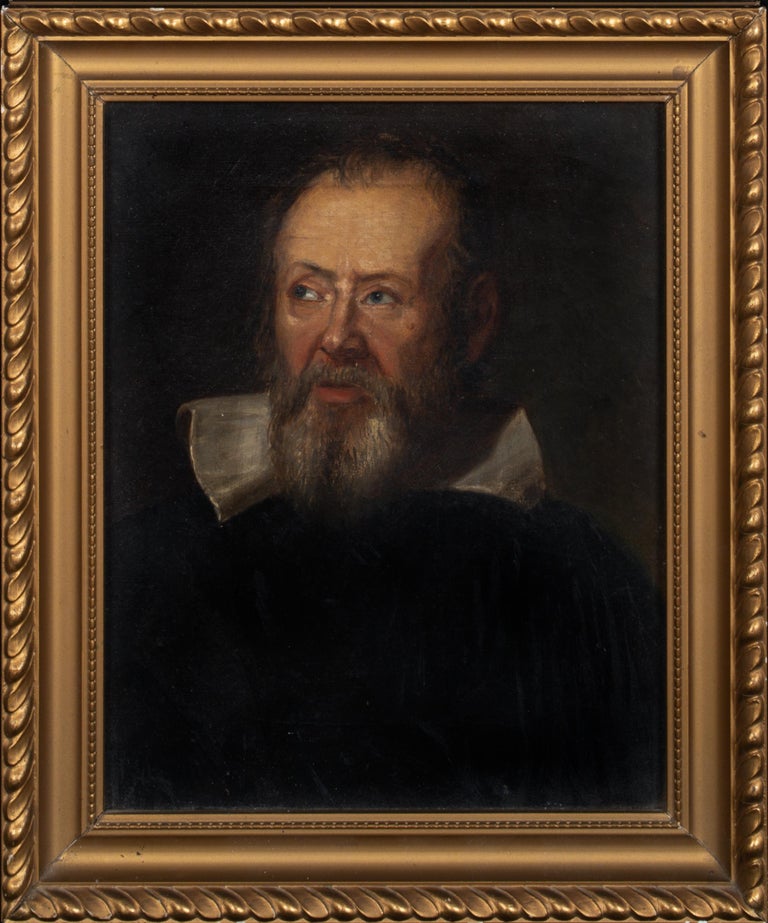 Unknown - Portrait de l'astronome Galileo (1564-1642) École italienne ...
