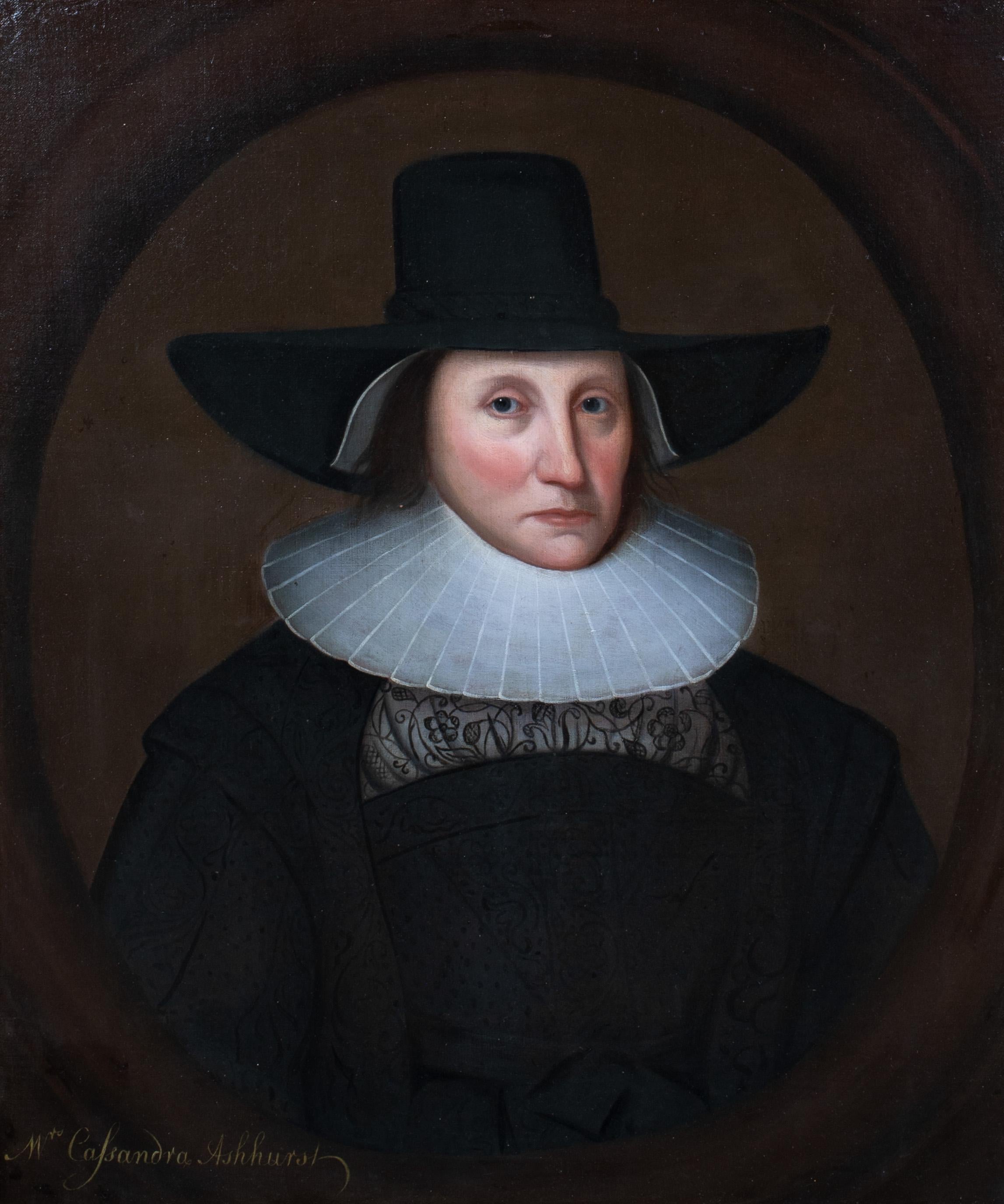 Unknown - Portrait of Cassandra Ashhurst, 17th Century For Sale at 1stDibs