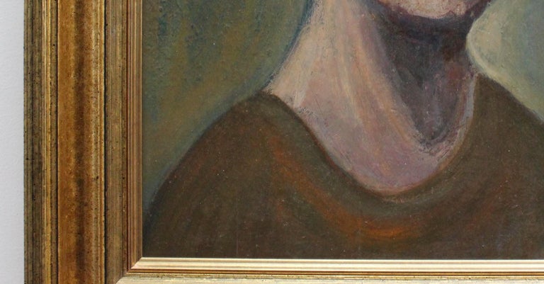 Unknown - 'Portrait of Earnest Woman' by Unknown Artist, French Oil ...