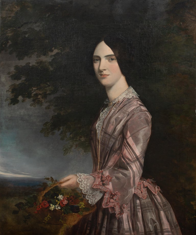 Unknown - Portrait Of Elizabeth Horlock, 19th Century For Sale at 1stDibs