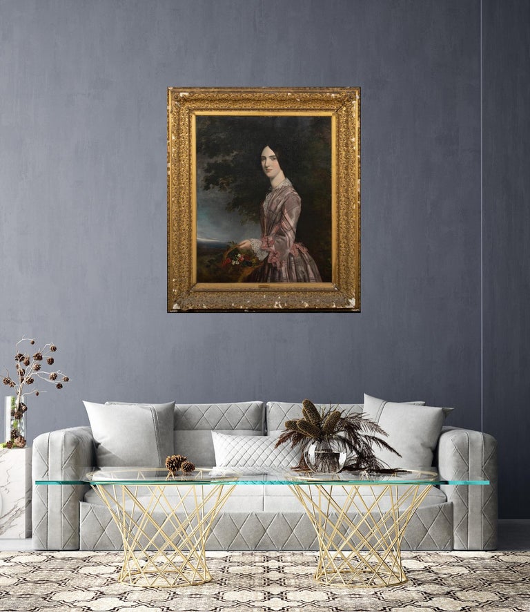 Unknown - Portrait Of Elizabeth Horlock, 19th Century For Sale at 1stDibs