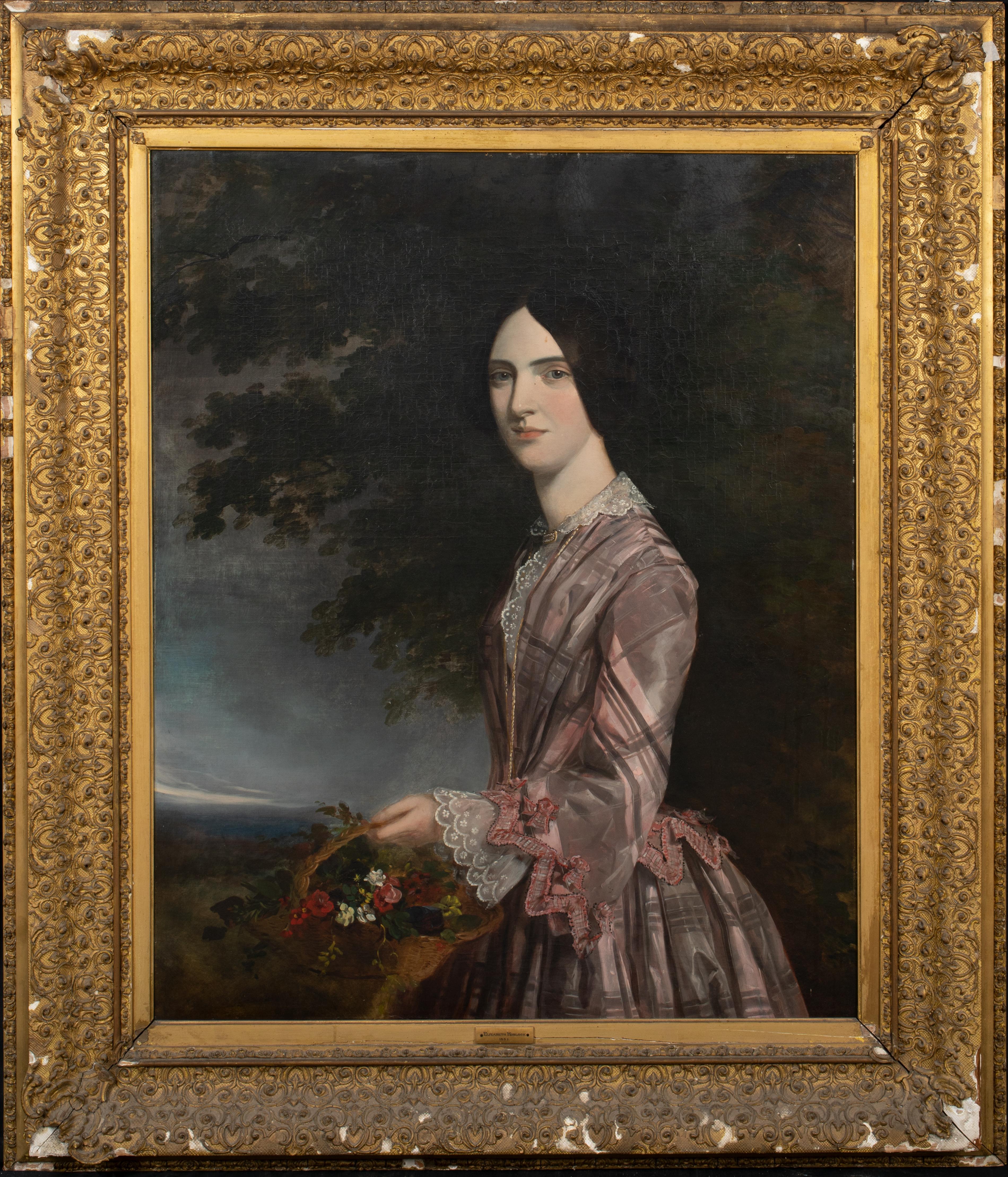 Unknown - Portrait Of Elizabeth Horlock, 19th Century For Sale at 1stDibs