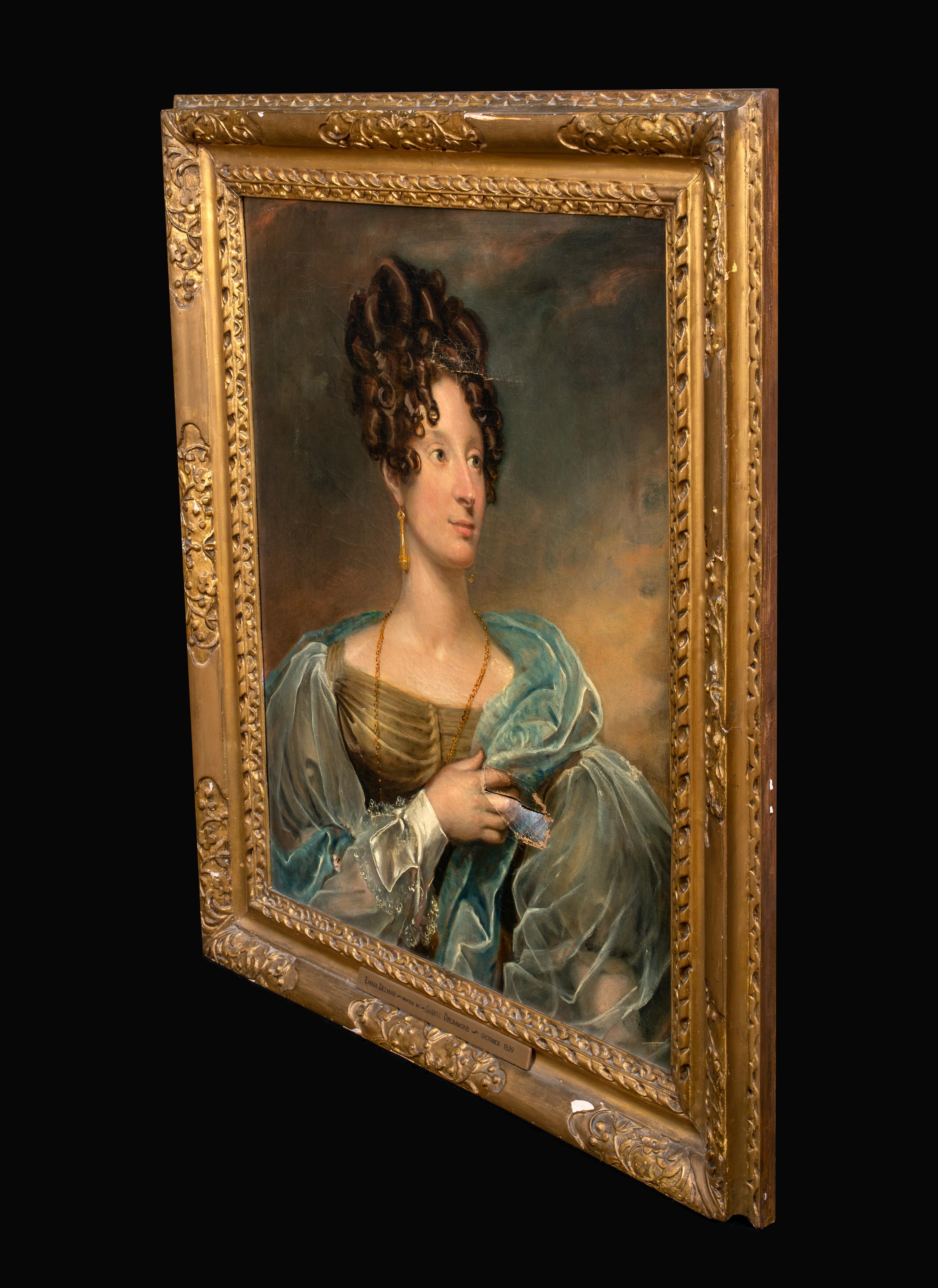 Unknown - Portrait Of Emma Delmar, Daughter of Delmar Estate (Tea and ...