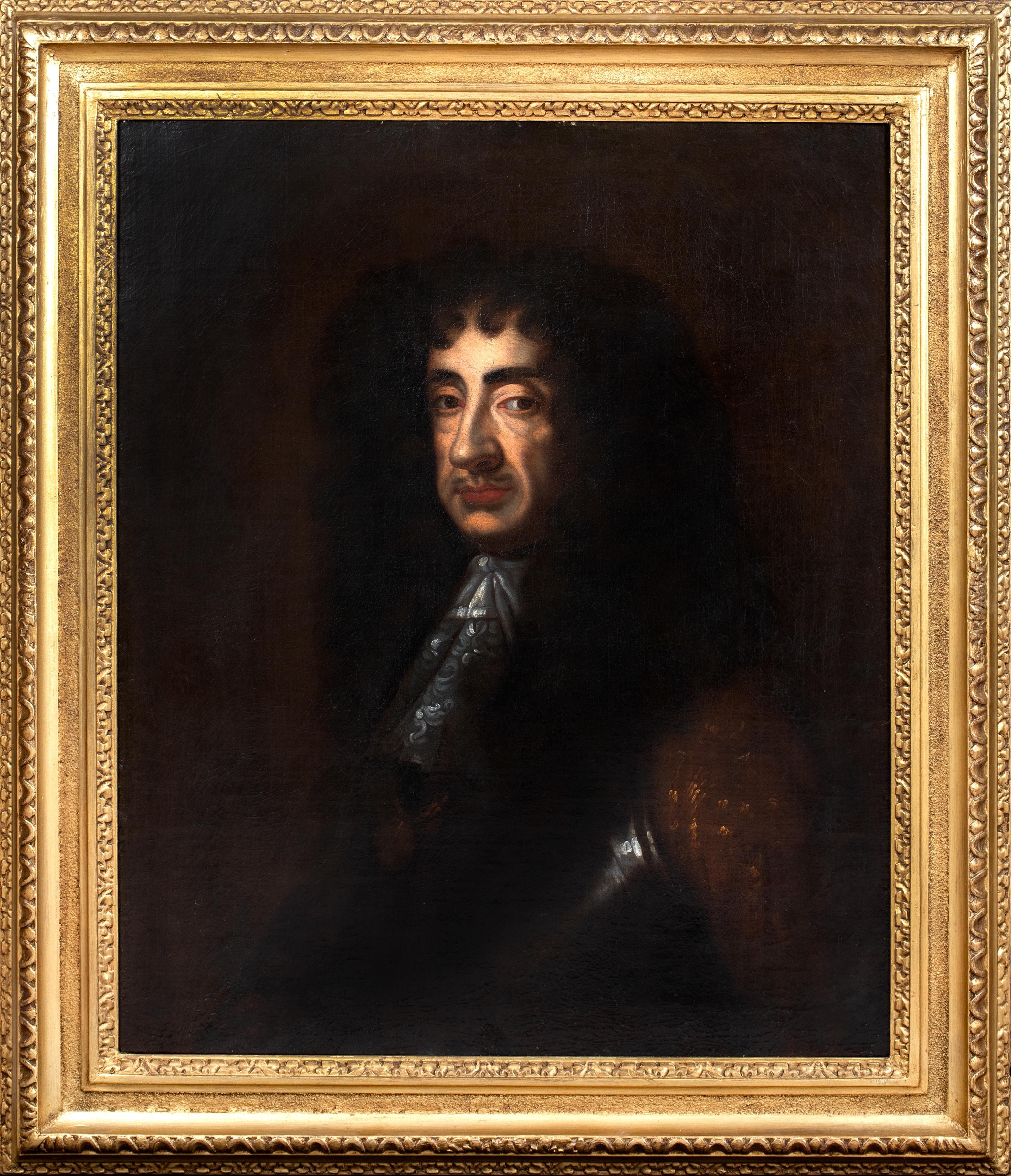 Unknown - Portrait Of King Charles II (1630-1685), 17th Century English ...