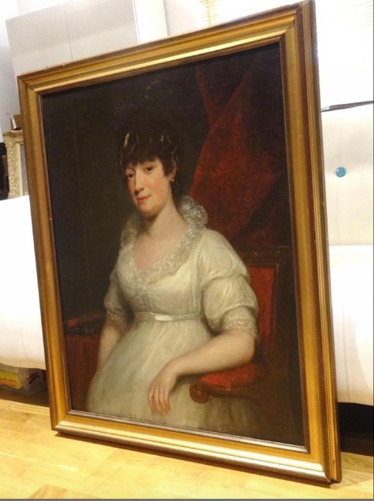 Unknown - Portrait Of Lady, Reputed To Be Lady Mary Ann Pigot Circle Of ...