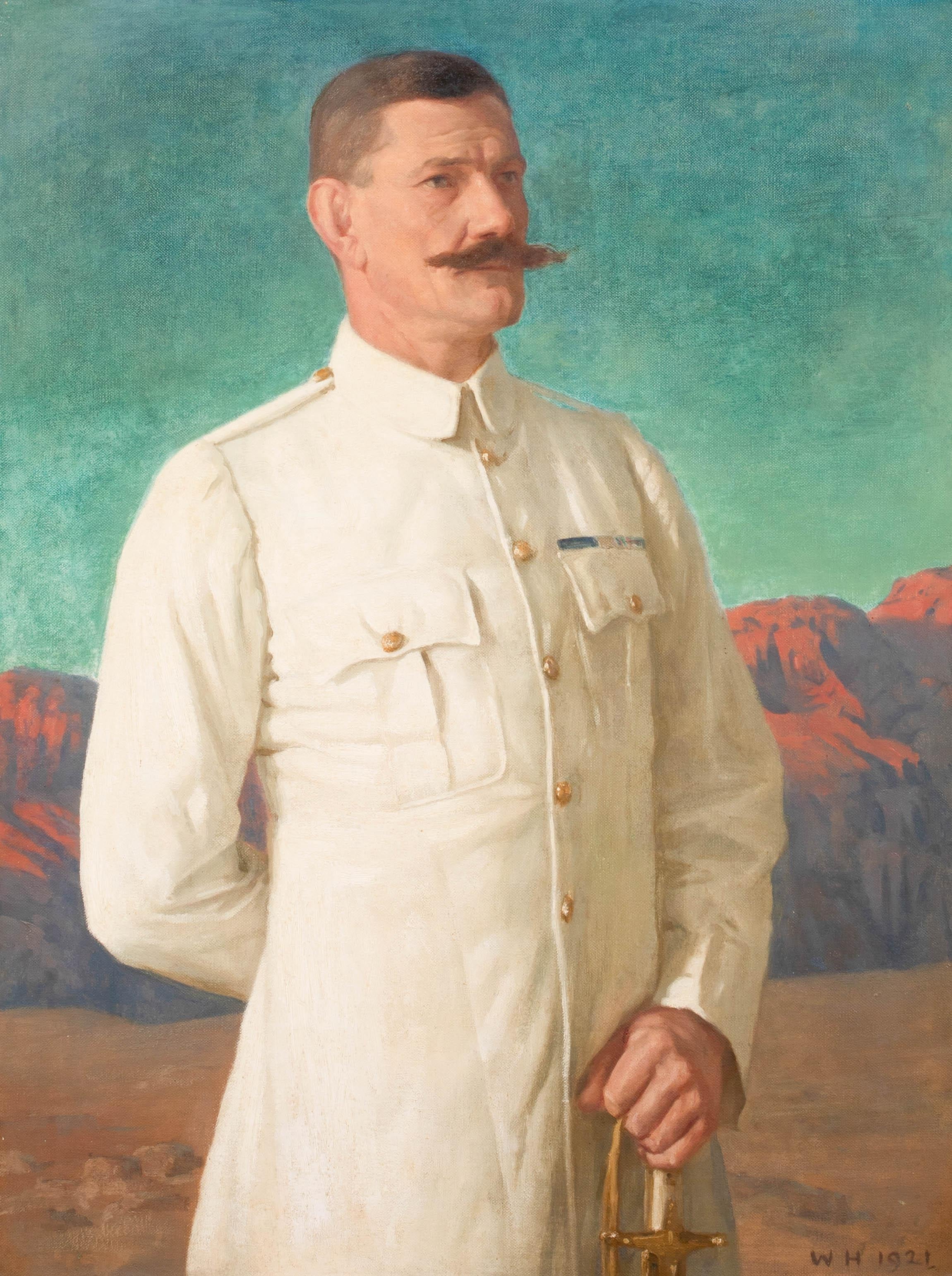 Unknown - Portrait Of Major H. R. Lawrence 40th Pathans Indian Army ...
