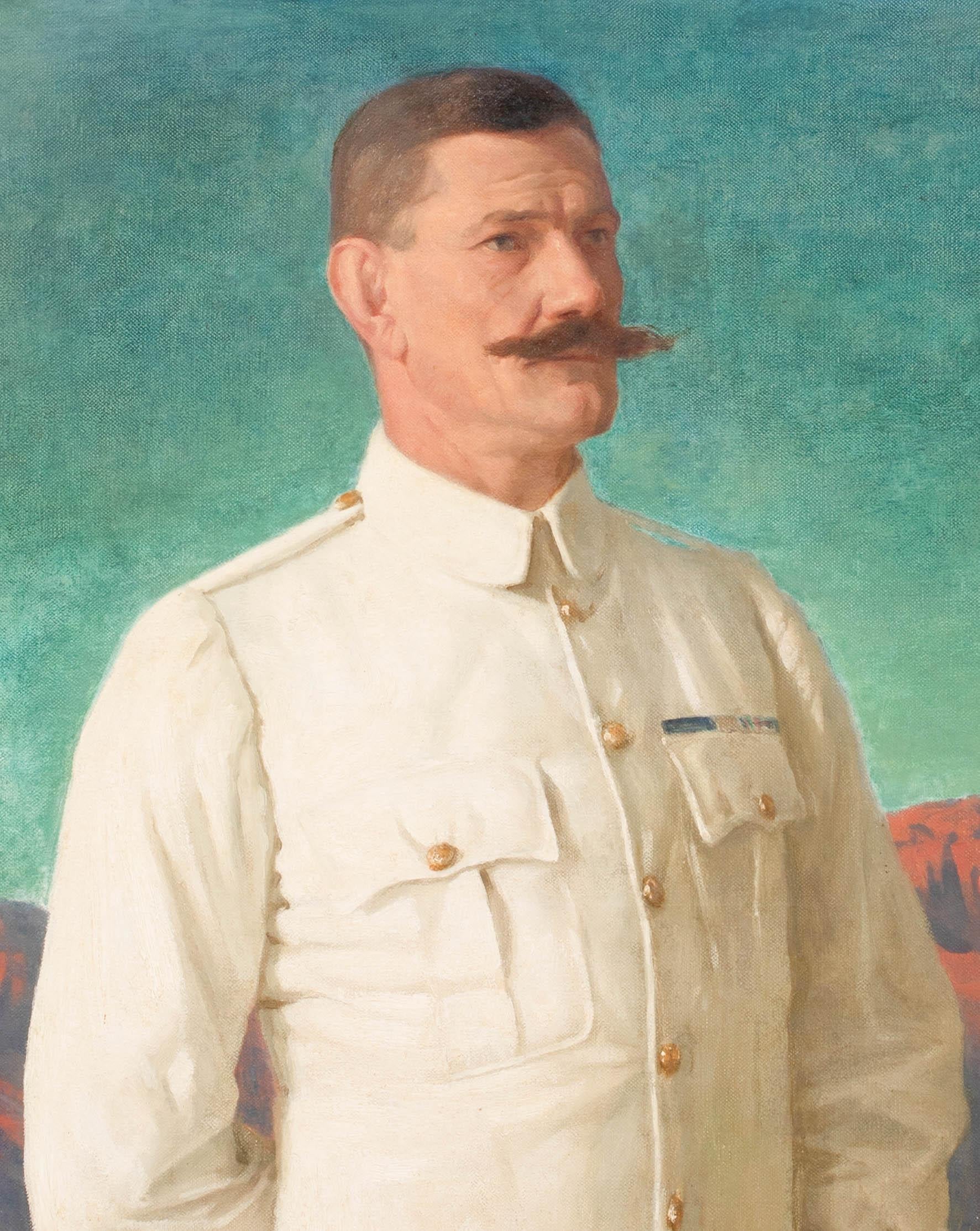 Unknown - Portrait Of Major H. R. Lawrence 40th Pathans Indian Army ...