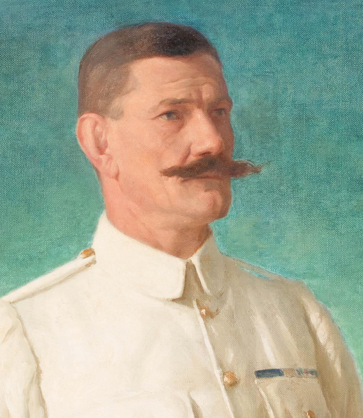 Unknown - Portrait Of Major H. R. Lawrence 40th Pathans Indian Army ...