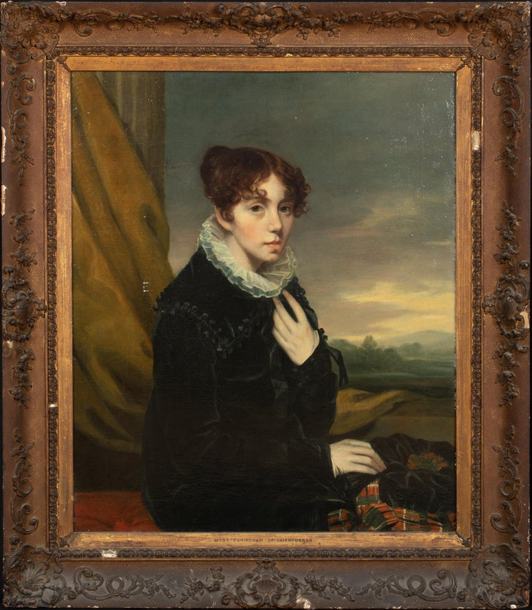 Unknown - PORTRAIT OF MISS CUNINGHAM OF CAIRNCURRAN, 19th Century at ...
