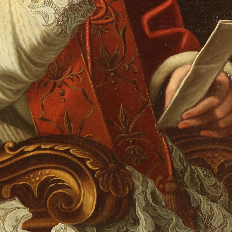 Unknown - Portrait Of Pope Pius VI Oil On Canvas 18th Century at 1stDibs