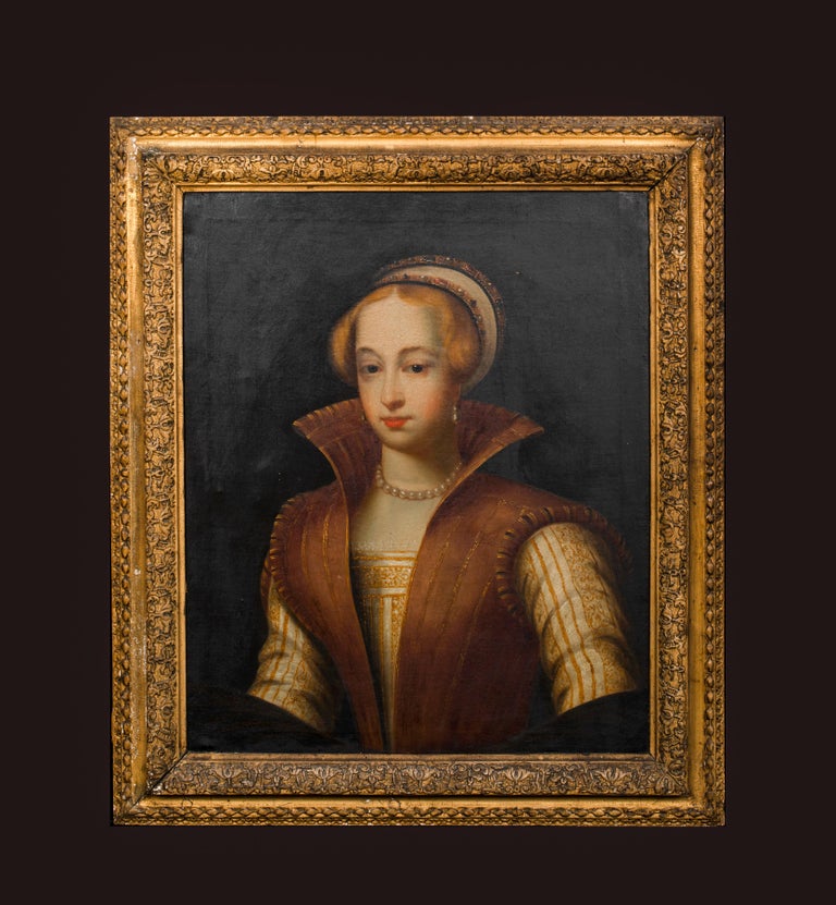 Unknown - Portrait Of Queen Mary I Of England (1516-1558), 17th Century For Sale at 1stDibs