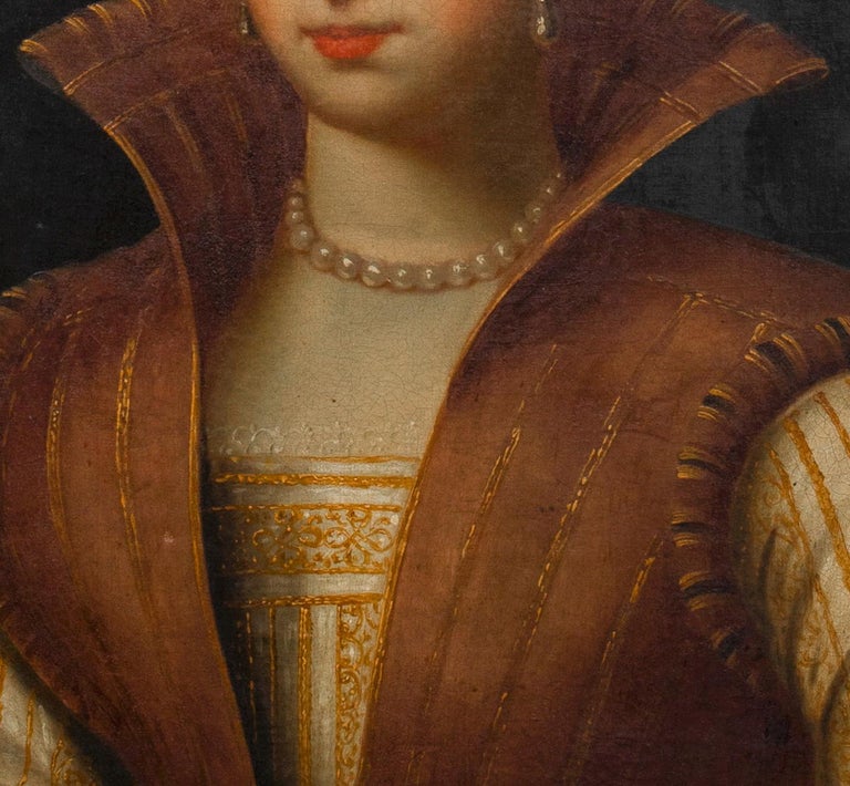 Unknown - Portrait Of Queen Mary I Of England (1516-1558), 17th Century For Sale at 1stDibs