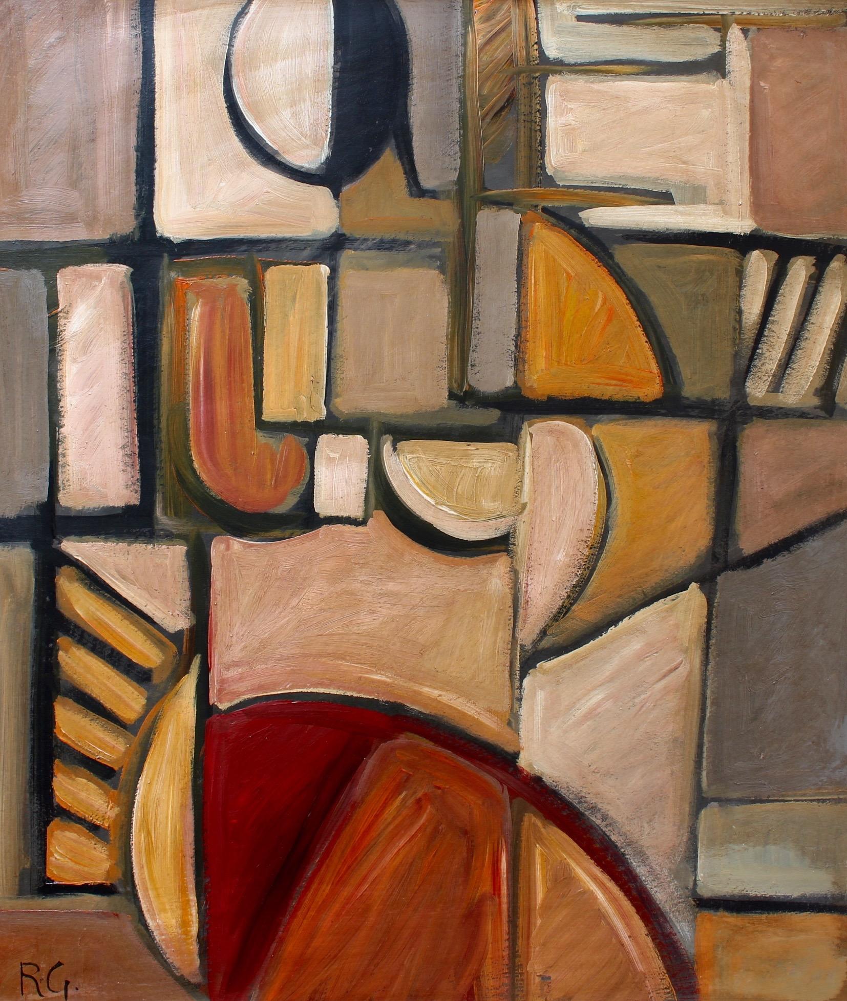 20th Century Abstract Paintings - 5,120 For Sale at 1stdibs