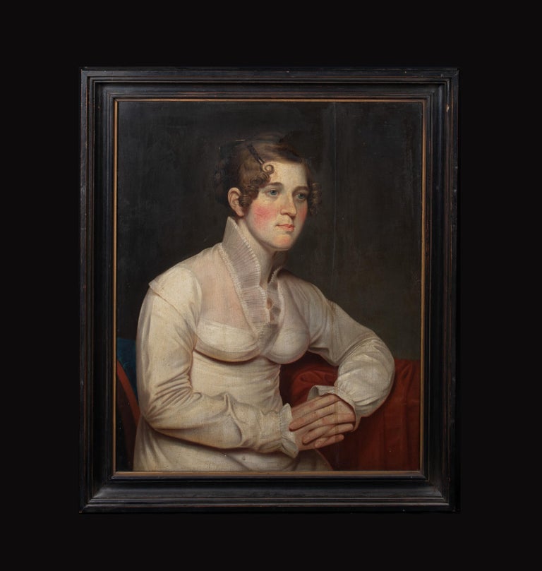 Unknown - Portrait Of The Artists Wife, Mrs Thompson of Middleborough ...