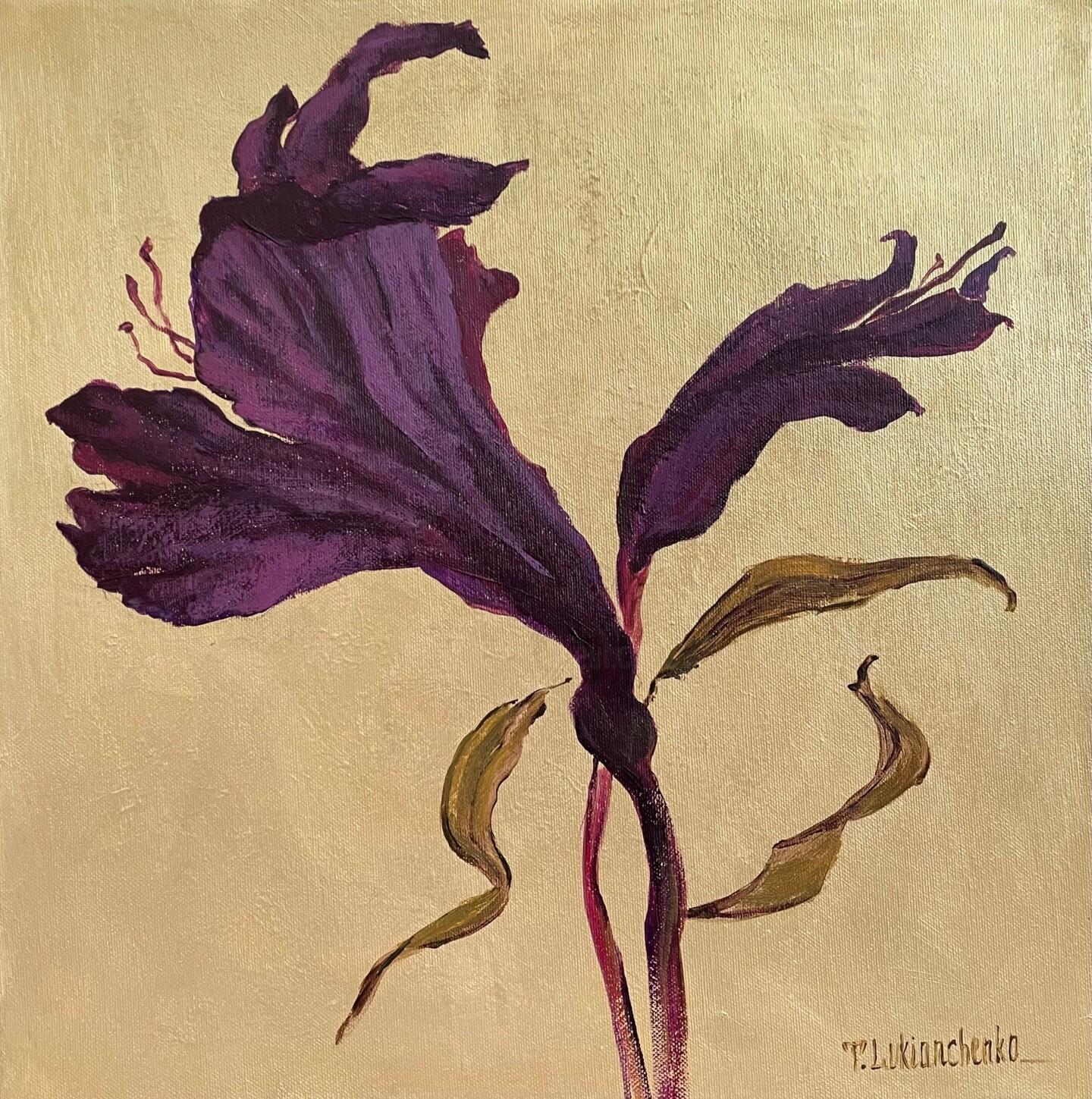Unknown - Purple Flower, Acrylic Painting by Tetiana Lukianchenko, 2021 ...