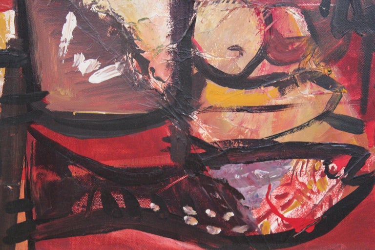 Unknown - Red Tonal Still Life With Fish in Style of Henri Matisse at ...