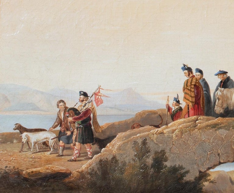 Unknown - Return From The Stag Hunt, 19th Century Signed "TS" Large ...