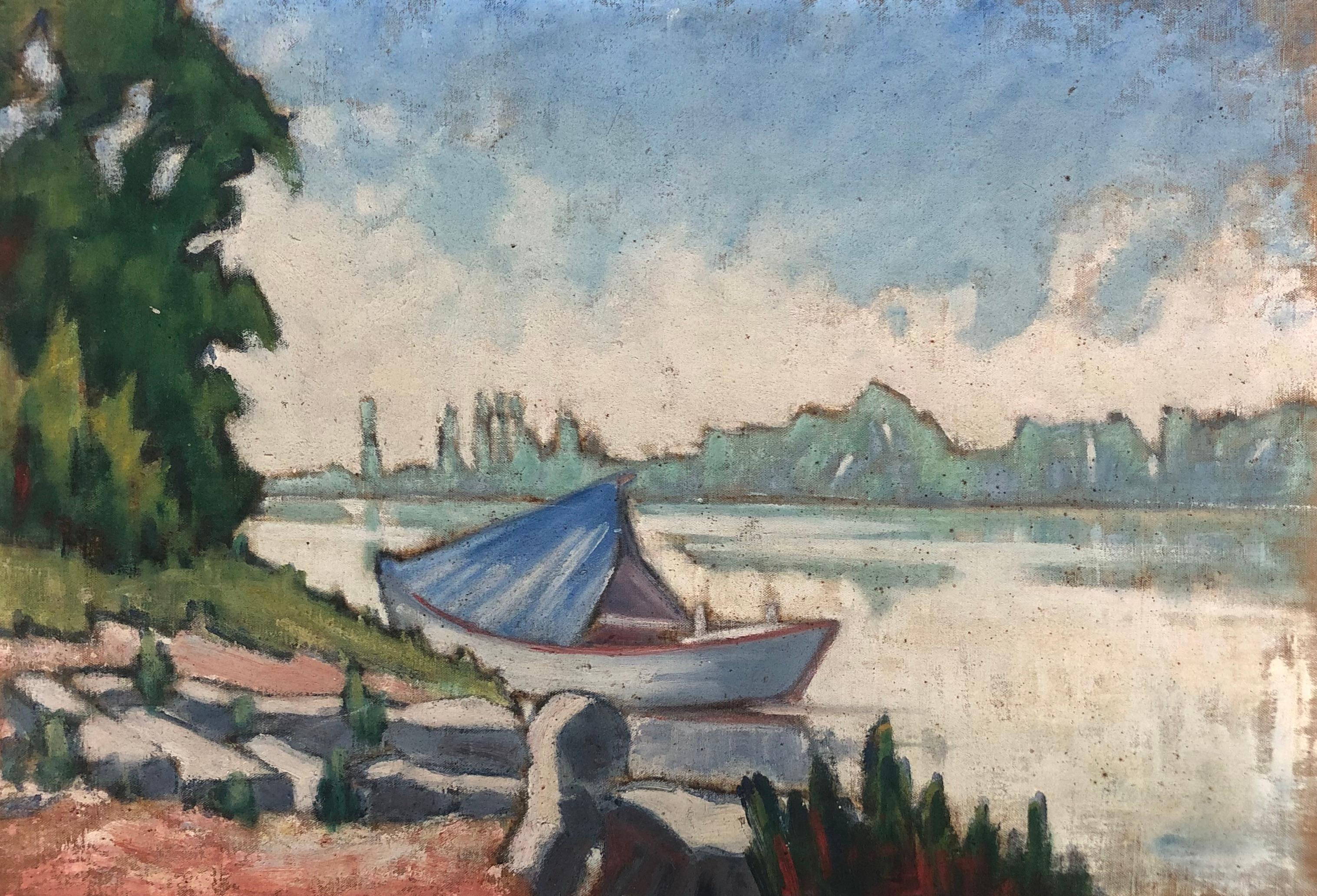 Unknown - Riverbanks in Gironde, Nabi school For Sale at 1stDibs