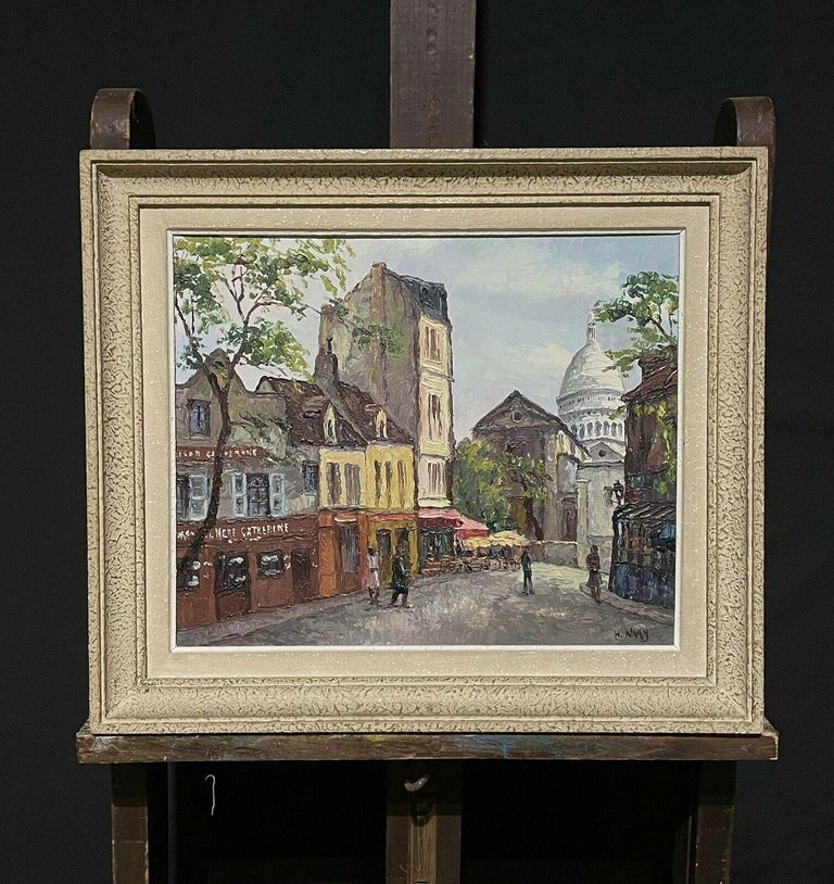 Unknown - Sacre Coeur Montmartre Paris Street Scene, mid 20th century ...