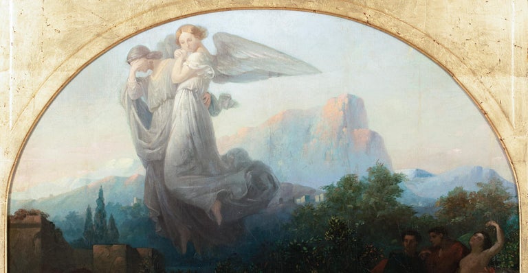 Unknown - Sappho et Alcée de Lesbos, XIXe siècle École préraphaélite En vente sur 1stDibs