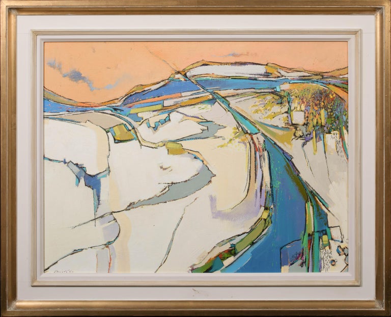 Unknown - Sea and Sand Dunes, Cornwall. 20th Century by DANIEL COLE ...