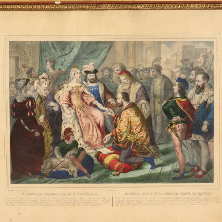 Unknown - Set of Six French Lithographs Voyages of Christopher Columbus ...