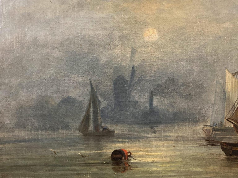 Unknown - "Ships at Sea" In the style of J. M. W Turner 19th Century ...