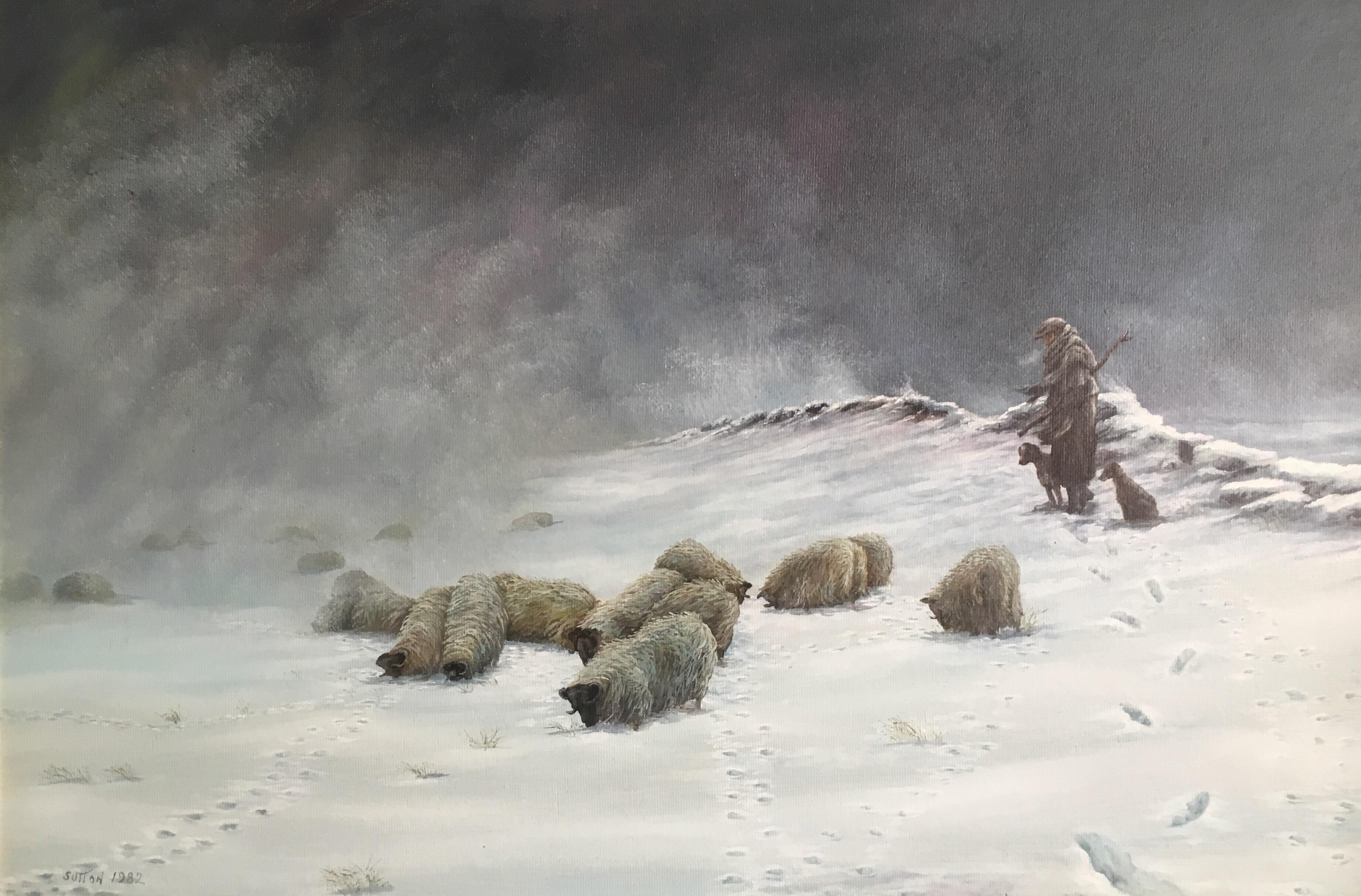 Unknown - Snow Scene, Impressionist Landscape, Signed Oil Painting at ...