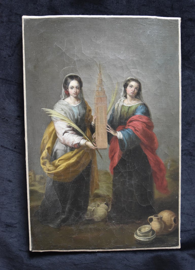 Unknown - Spanish School 19th century, Santa Justa and Santa Rufina ...