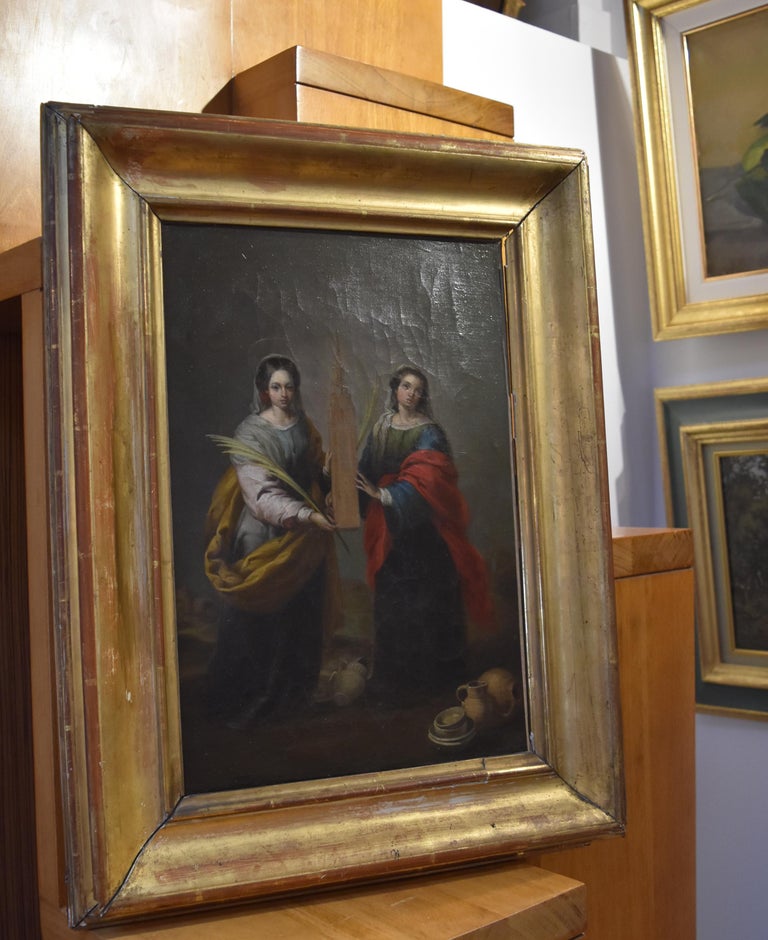 Unknown - Spanish School 19th century, Santa Justa and Santa Rufina ...