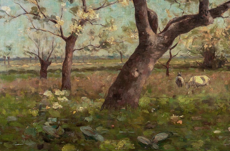 Unknown - Spring Blossom Landscape, circa 1900 by VICTOR BAUFFE (1849 ...