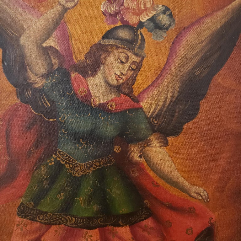 Unknown - St. Michael the Archangel, School of Cusco, Peru, Framed ...