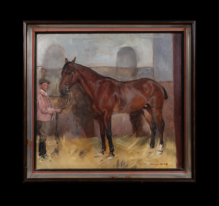 Unknown - Stable Boy and Horse, 19th Century by Ludwig KOCH (1866-1934 ...