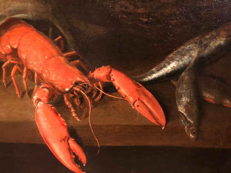 Unknown - Still Life with Fish, Crabs and Lobster at 1stDibs