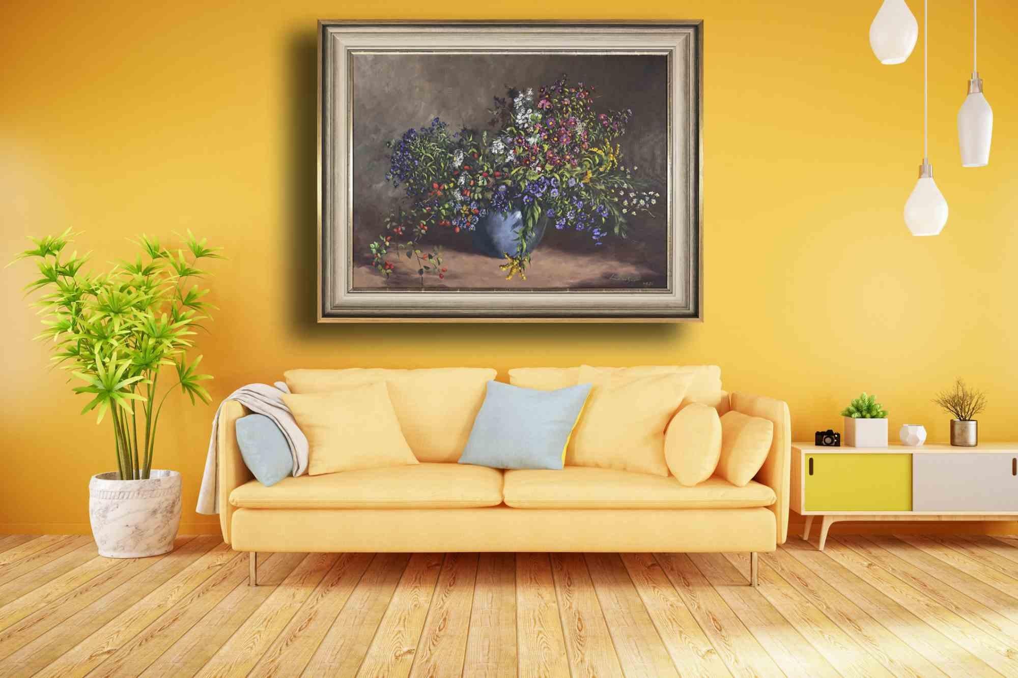Unknown - Still Life with Flowers - Original Painting - 1975 at 1stDibs ...