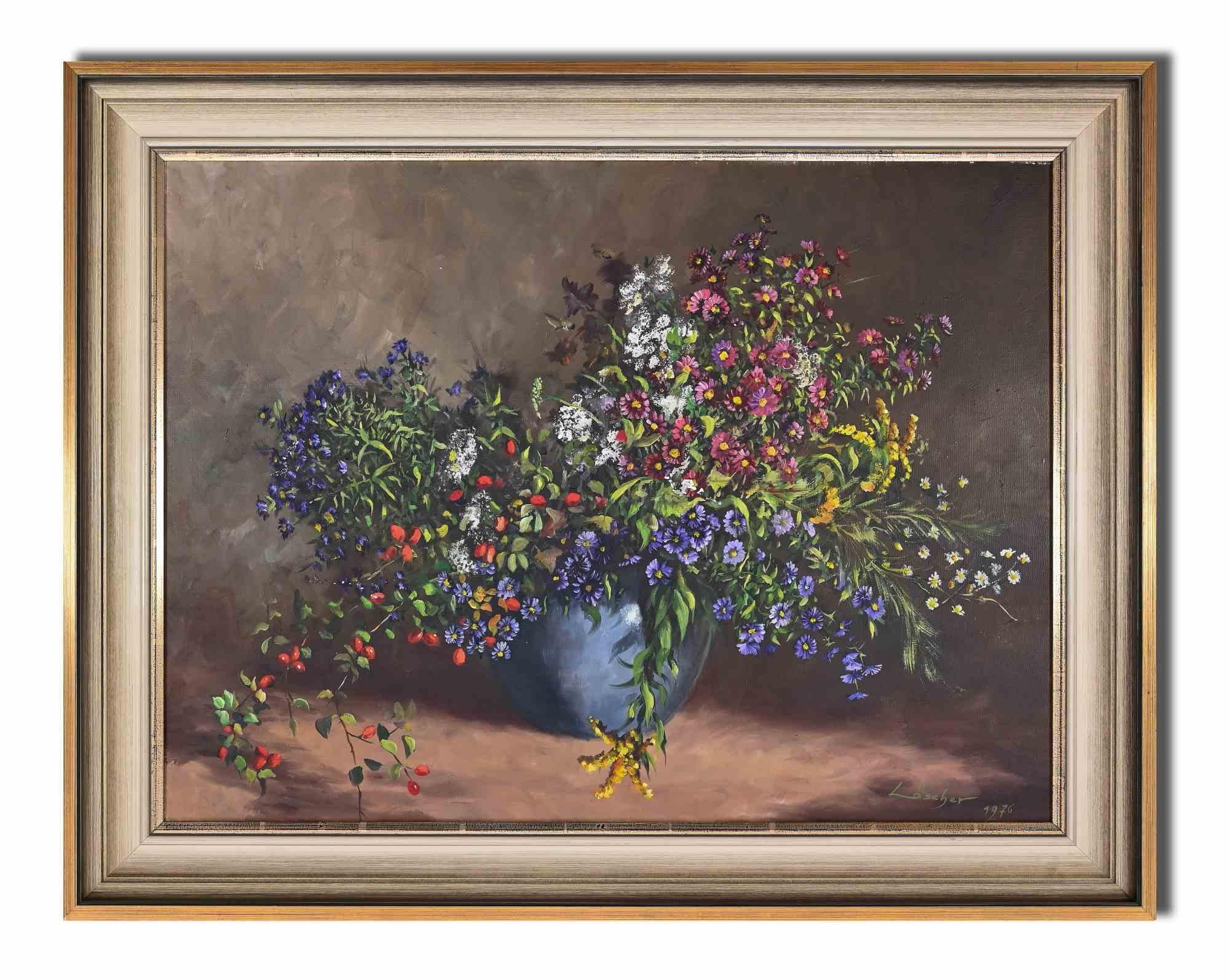Unknown - Still Life with Flowers - Original Painting - 1975 at 1stDibs ...