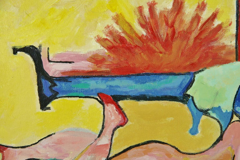 Unknown - Sunday Morning Figurative Impressionist Painting For Sale at ...