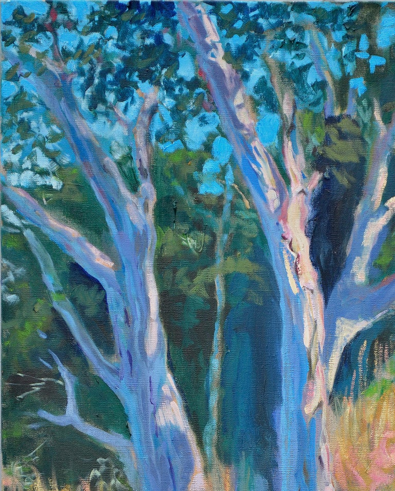 Unknown - Fauvist Sycamore Trees Landscape at 1stDibs