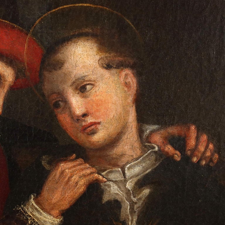 Unknown - The Capture of St. Thomas Aquinas Oil on Canvas Italy XVII ...