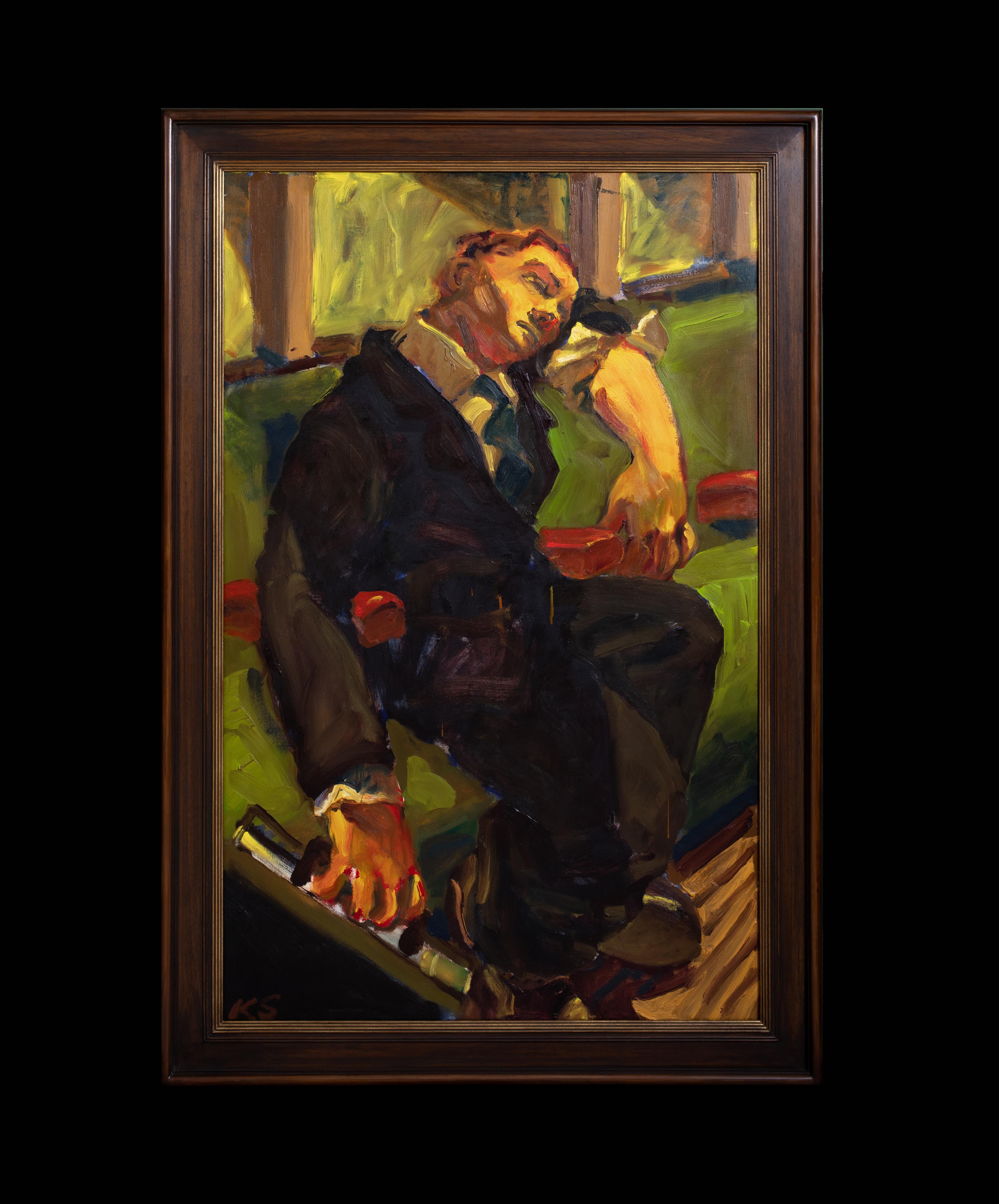 Unknown - The Commuter, 20th century by Kevin SINNOTT (Welsh Artist ...