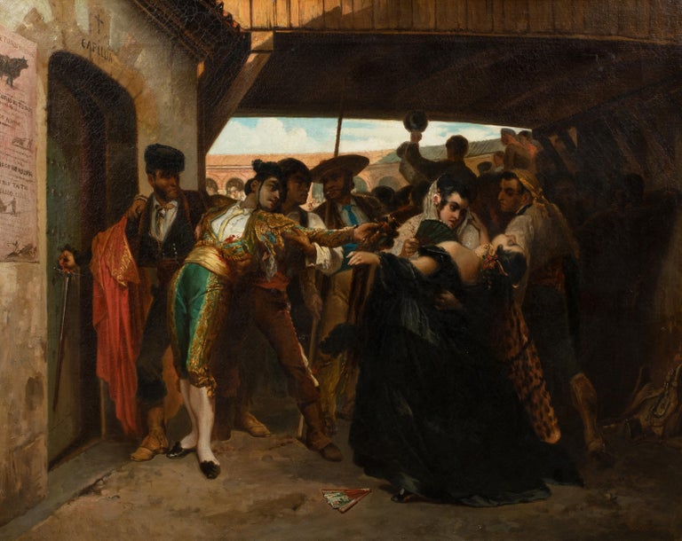Unknown - The Death Of The Matador, dated 1874 For Sale at 1stDibs