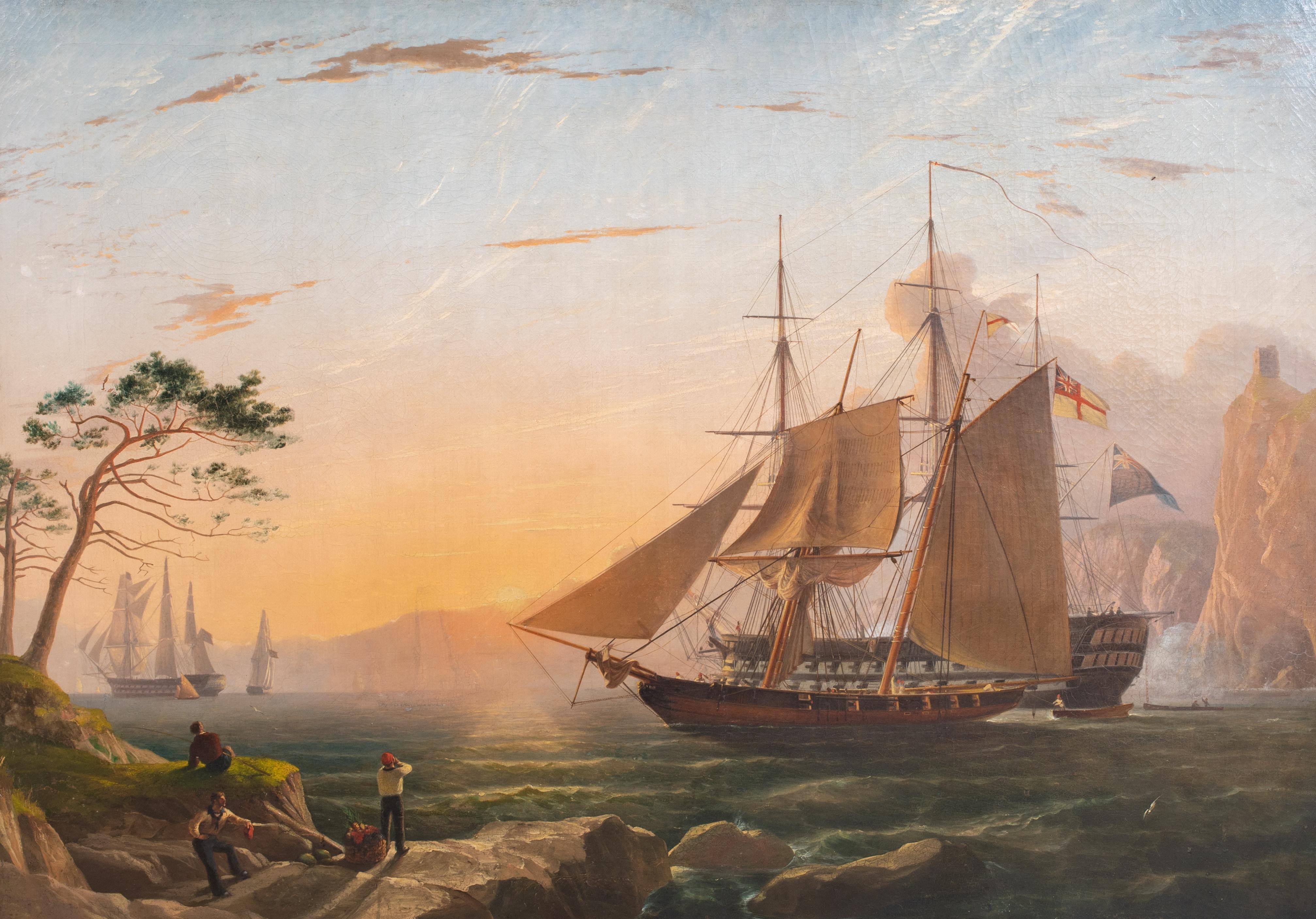 Unknown - The Departure Of The King's Ships, 19th Century by Charles ...