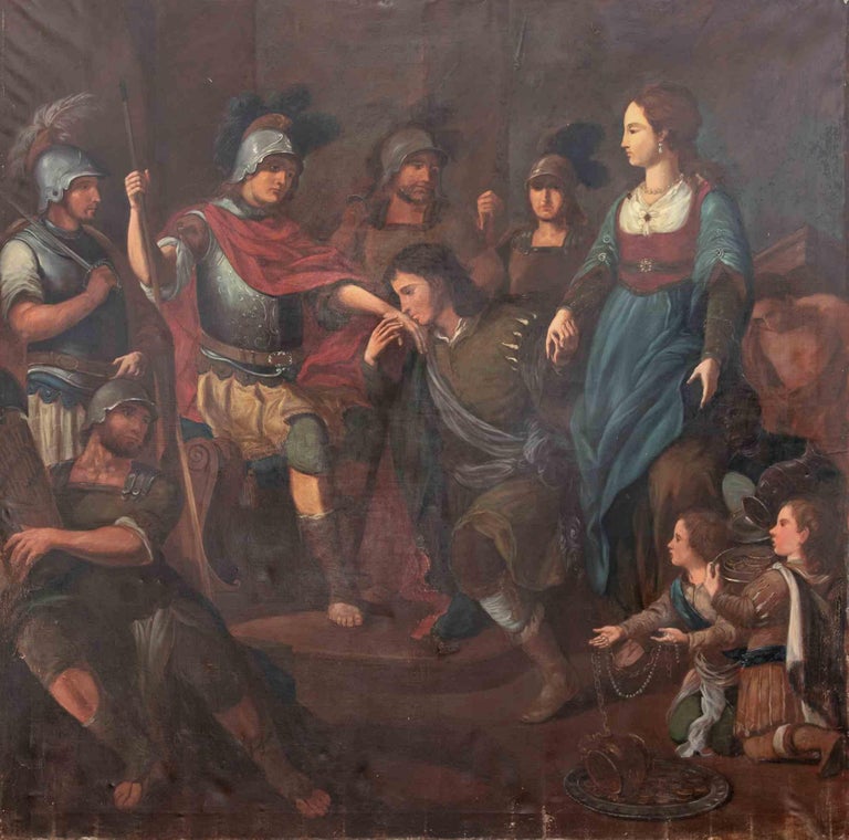 Unknown - The Hand Kisser - Oil on Canvas - 19th Century For Sale at ...