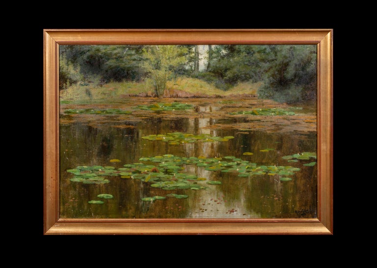 Unknown - The Lily Pond, dated 1915 by Herbert Alker Tripp (1883-1954 ...