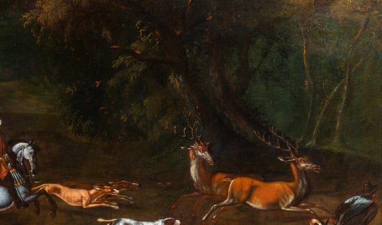 Unknown - The Stag Hunt, 17th Century circle of Johann Elias Ridinger ...