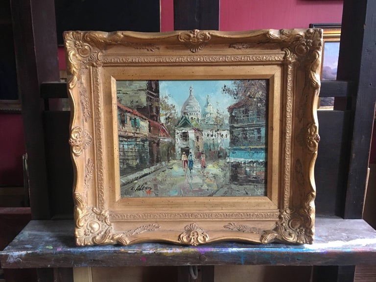 Unknown - The Streets of Paris, Impressionist Oil Painting, Signed at ...