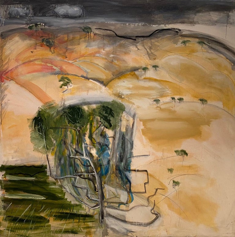 Steven H. Rehfeld - ‘Trees and mountains’ Contemporary Landscape Mixed ...