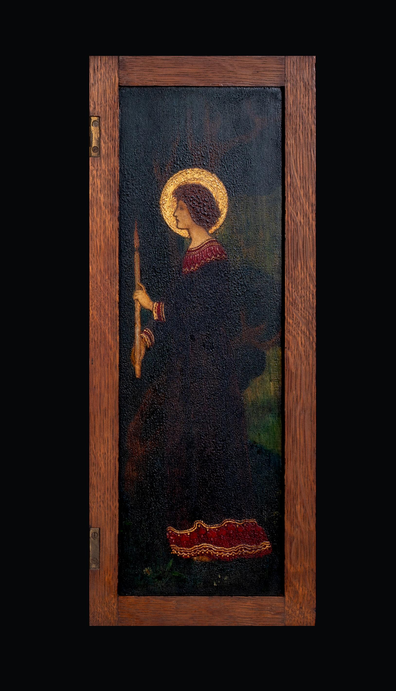 Unknown - Triptych Of The Madonna and Congregation Of Female Saints, 19th Century For Sale at ...