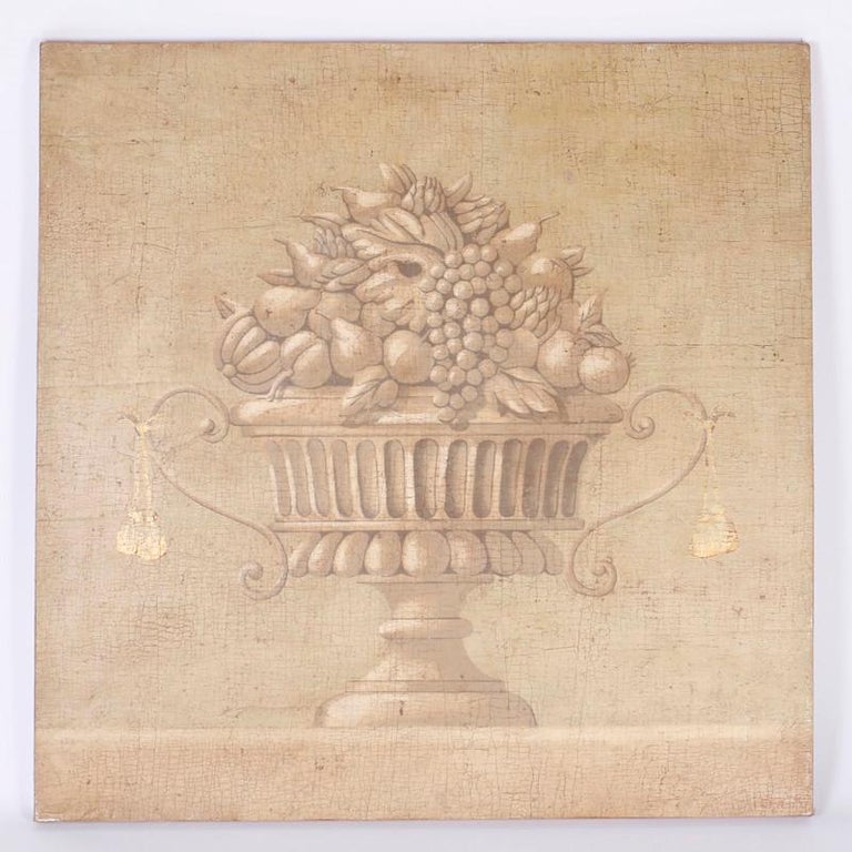 Unknown - Trompe-l'oeil Style Still Life Oil Painting For Sale at 1stDibs