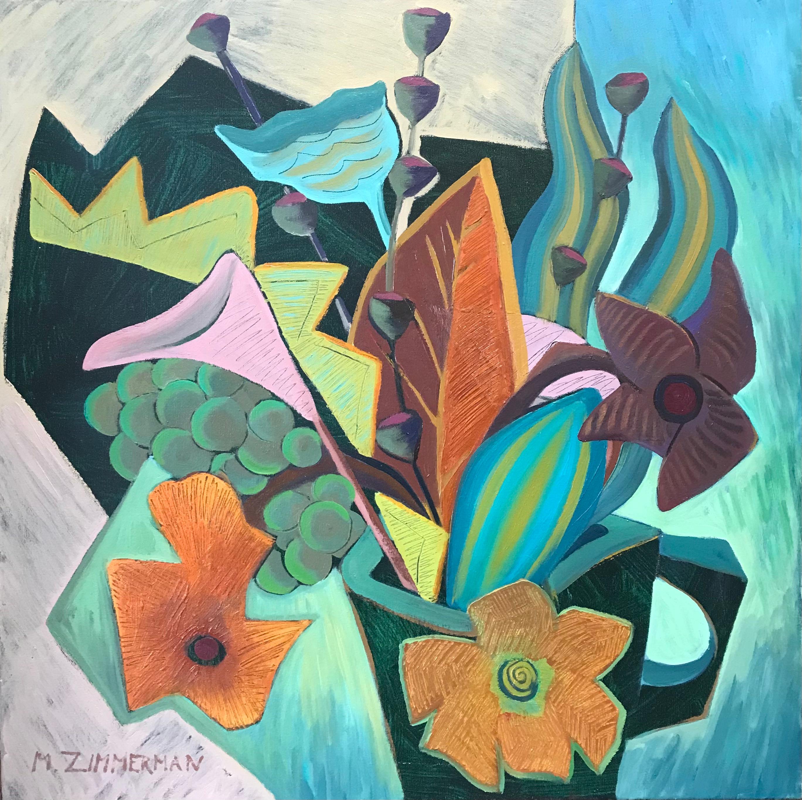 Unknown - Tropical Fantasy Floral #18 - Landscape Painting - Oil Paint ...